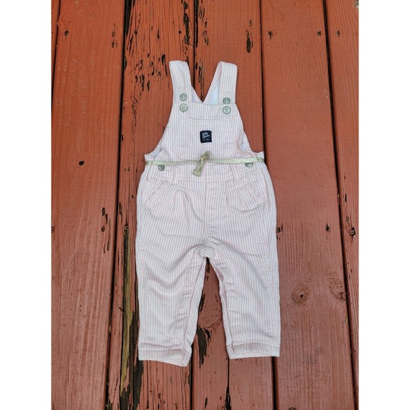 OshKosh B’gosh | One Pieces | Oshkosh Bgosh 9 Mos Pink White Railroad ...